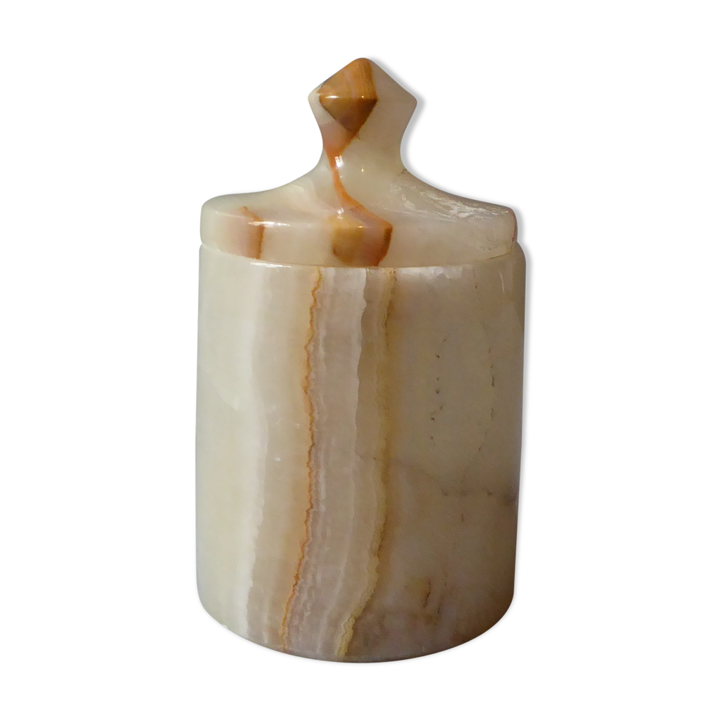 Pot en onyx avec son couvercle | Selency