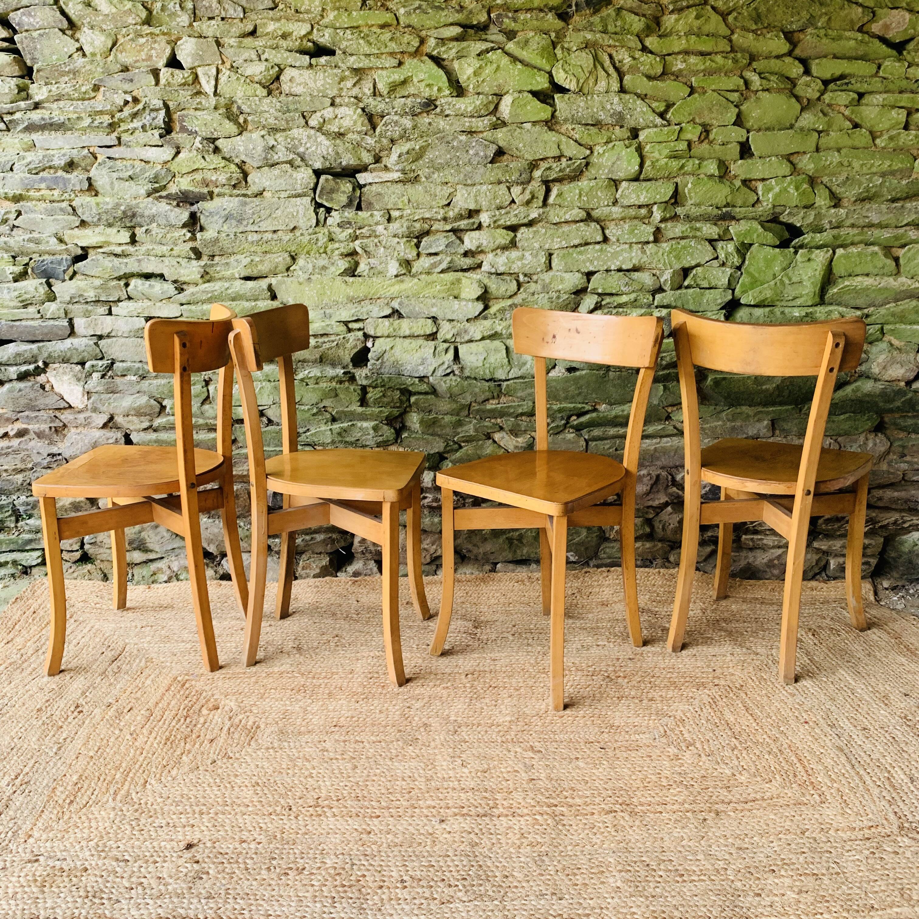 Ensemble de 4 chaises bistrot | Selency