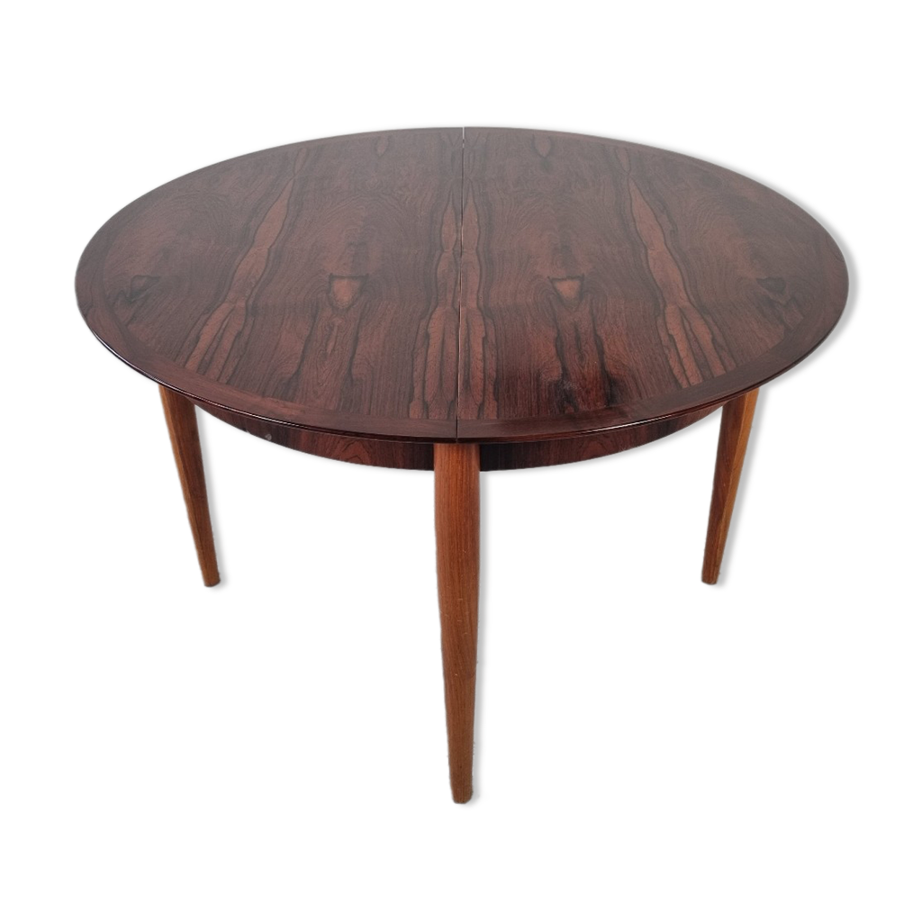 Table à manger extensible scandinave en palissandre, années 60 | Selency