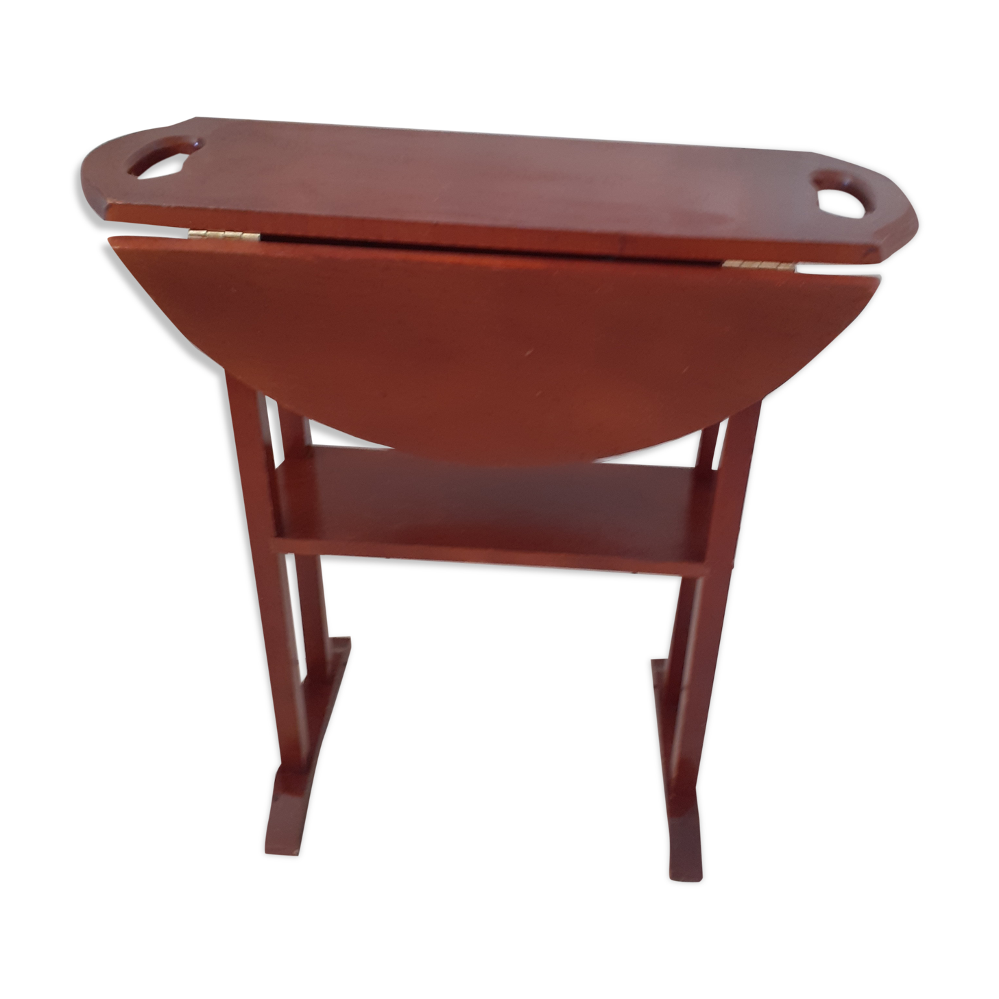 Table d' appoint pliante en merisier | Selency