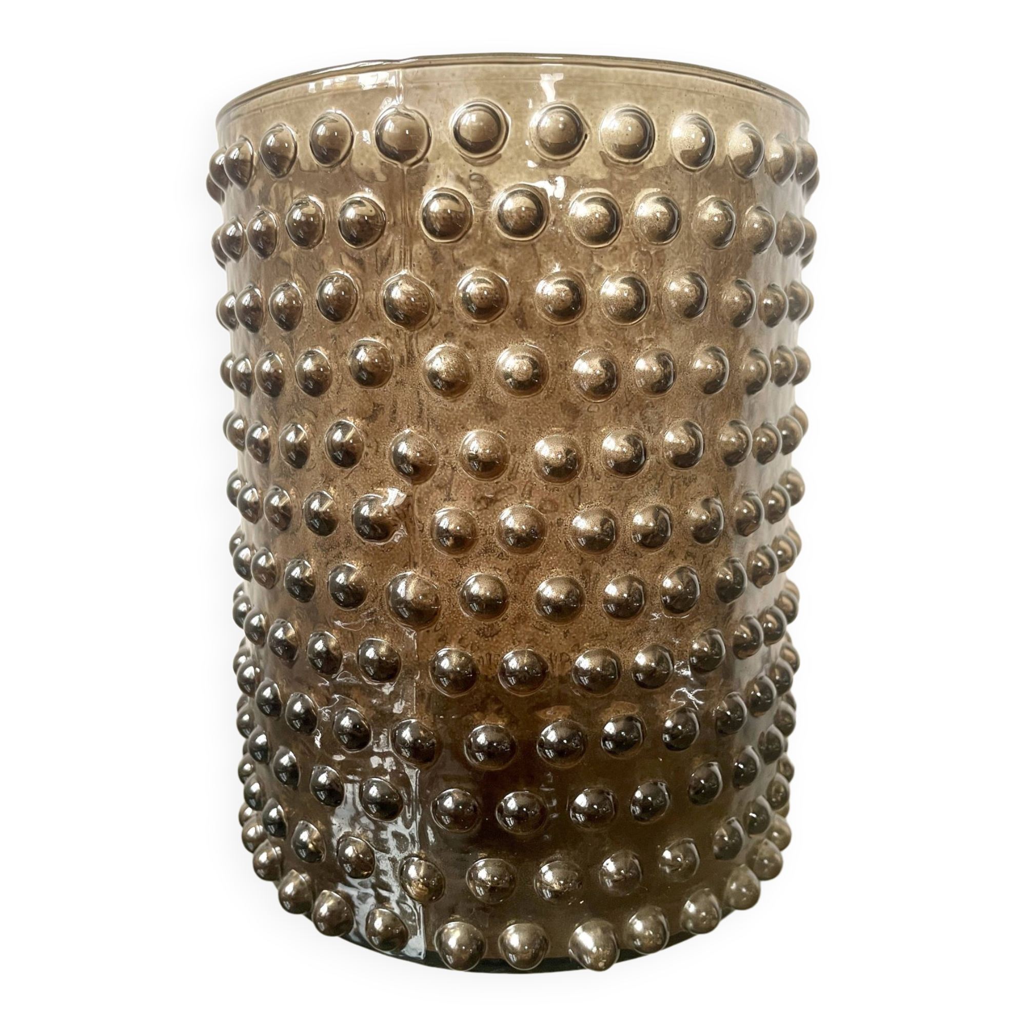 Vase en verre fumé texturé | Selency