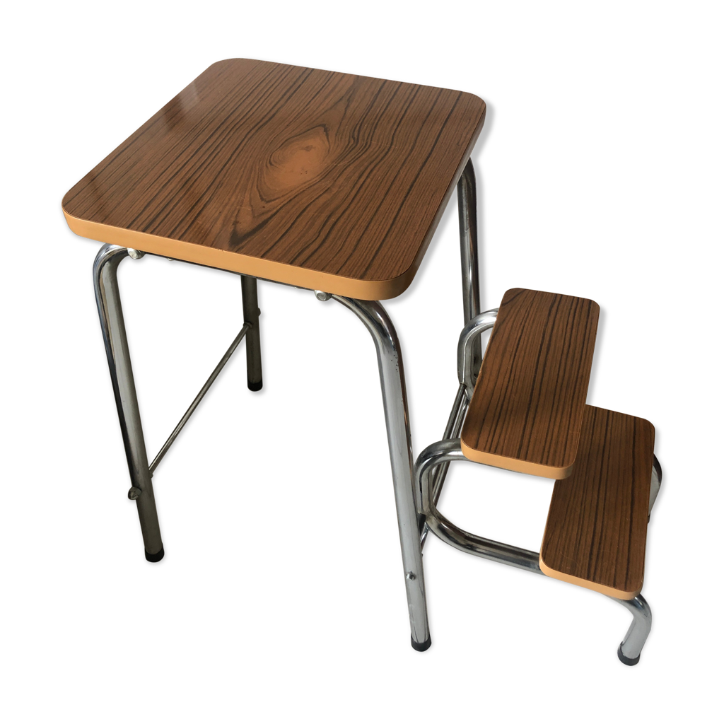 Marche-pied escamotable en formica | Selency