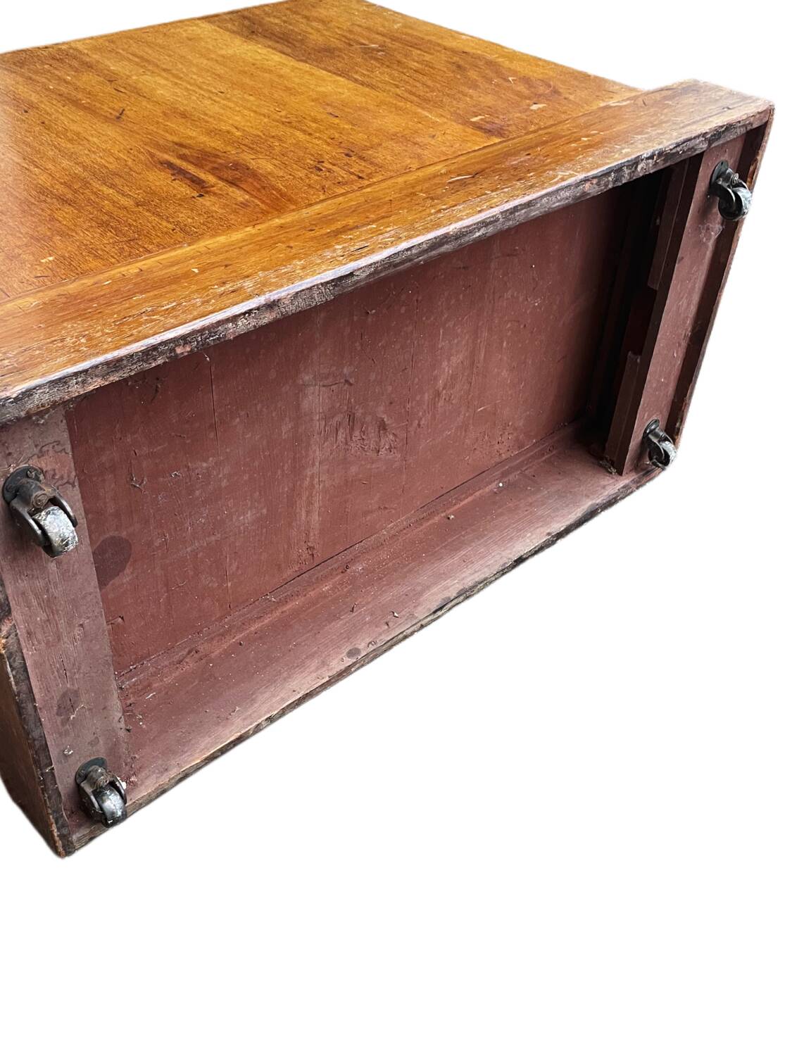 Bureau à caissons antique anglais en noyer 1930 | Selency
