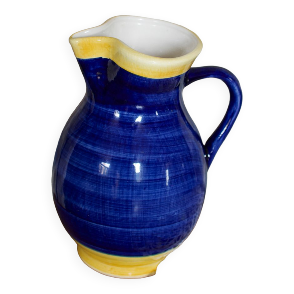 Pichet bleu en céramique italienne | Selency