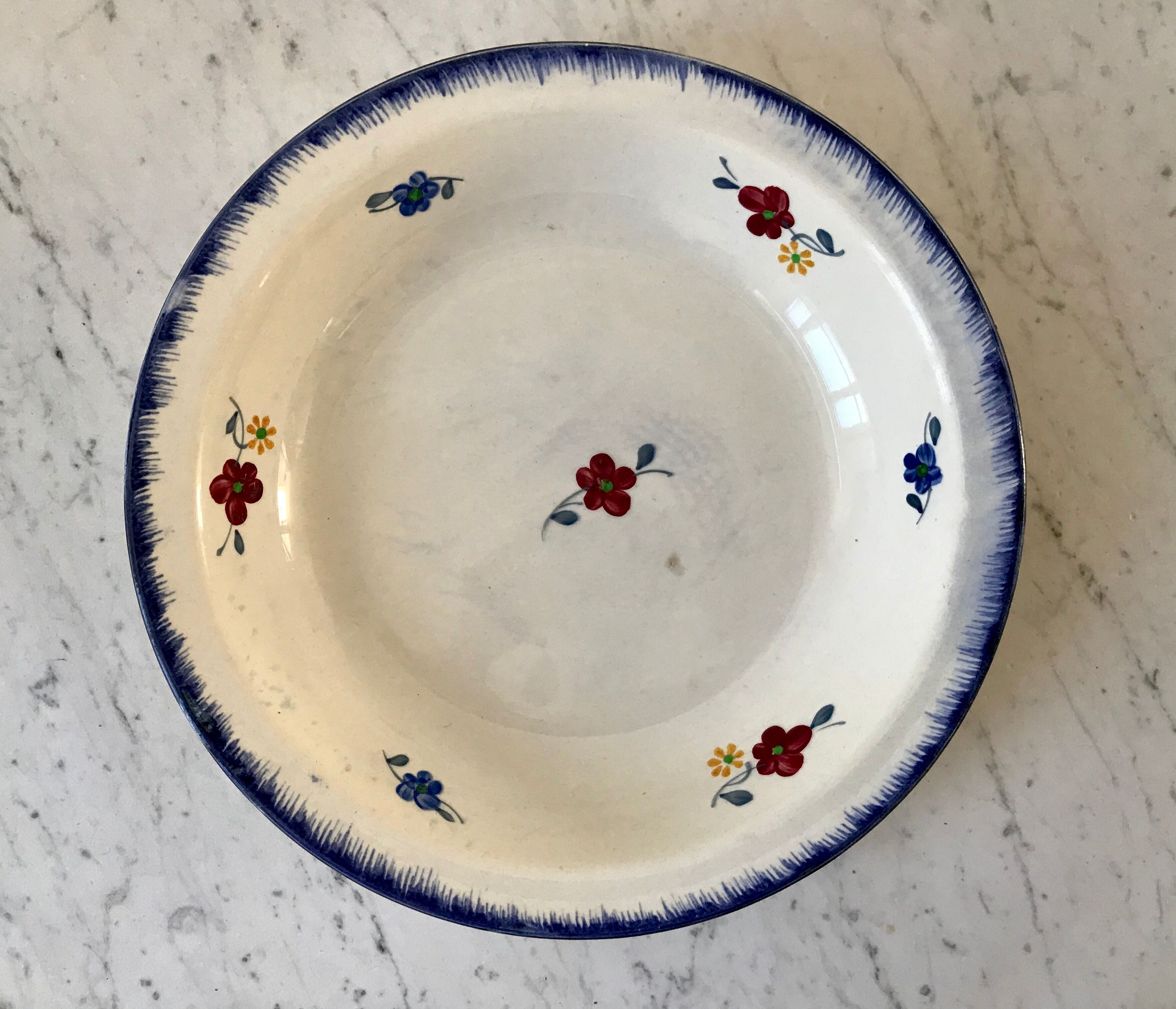 Plat creux Digoin Sarreguemines modèle "Mary Lou" années 40 | Selency