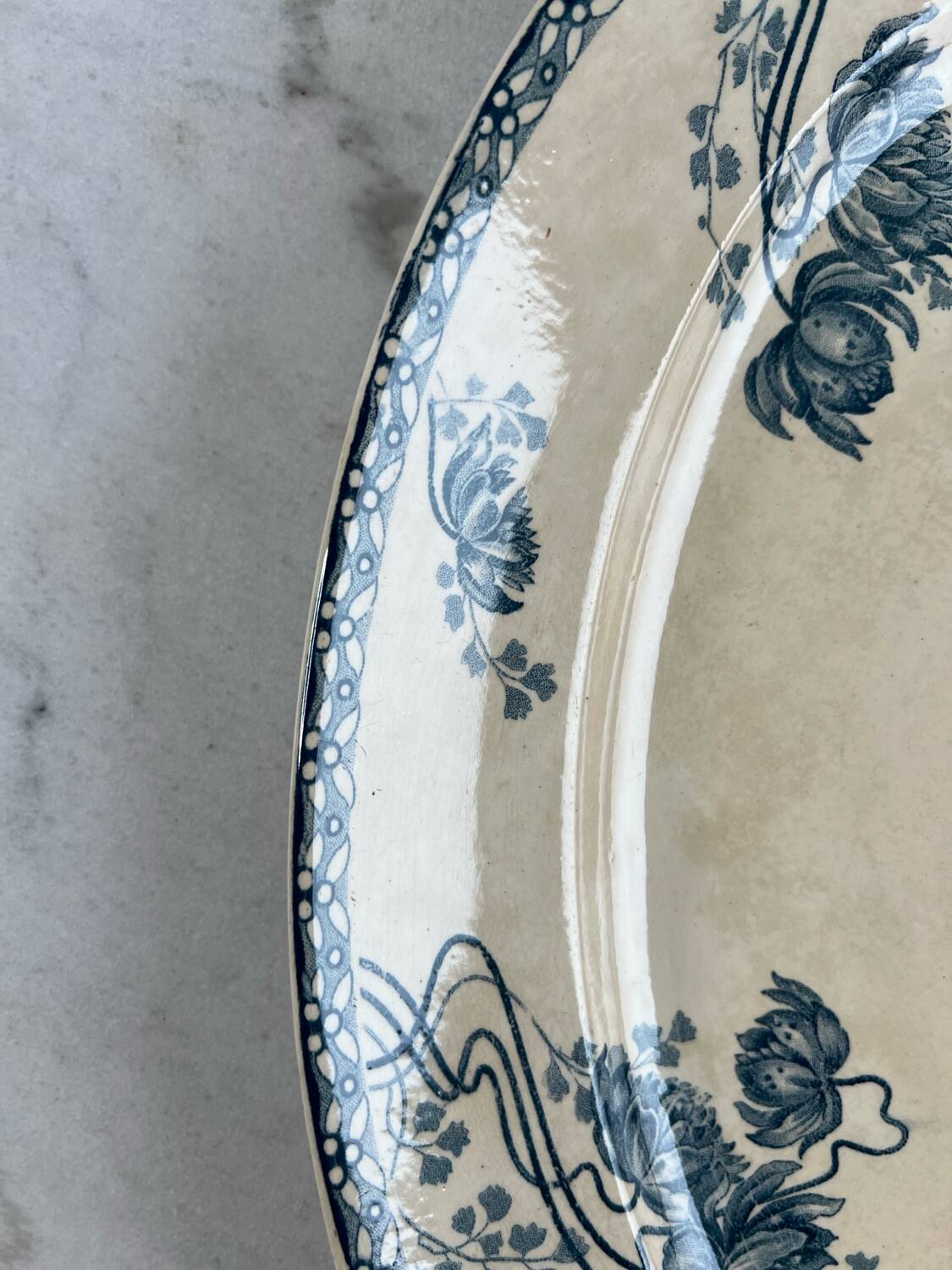 Plat de présentation Royat Sarreguemines terre de fer | Selency