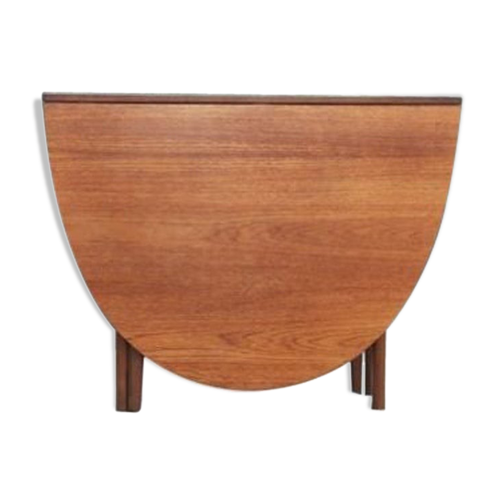 Table à abattant ovale moderne en teck du milieu du siècle Danemark ...