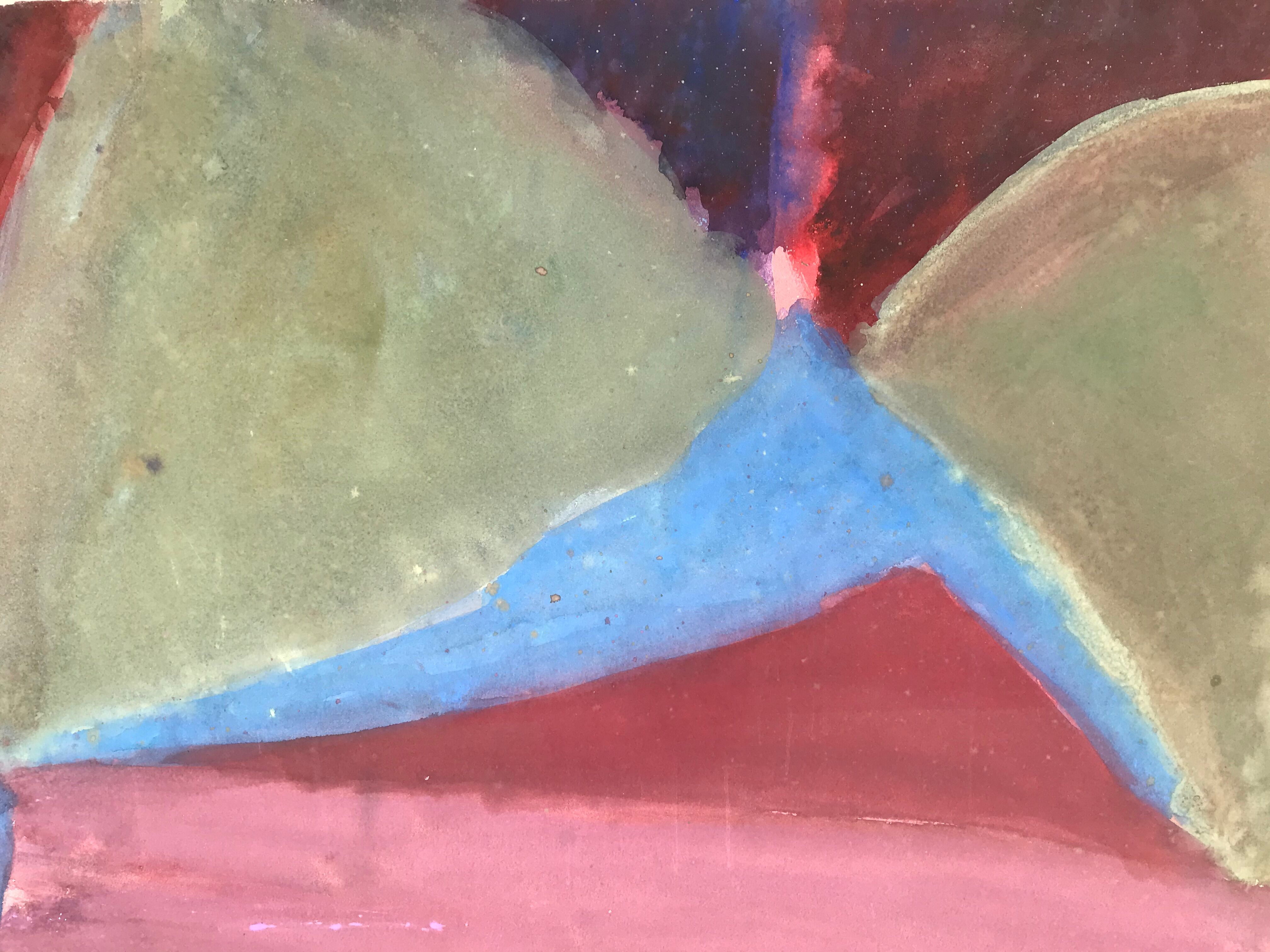 Composition abstraite, Pastel sur papier, 1976 Michel Haas ( 1934-2019 ...