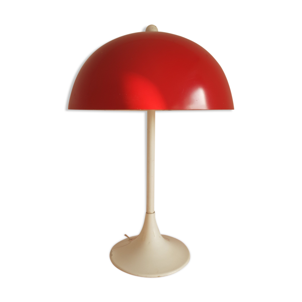 Lampe champignon des années 70 en métal | Selency