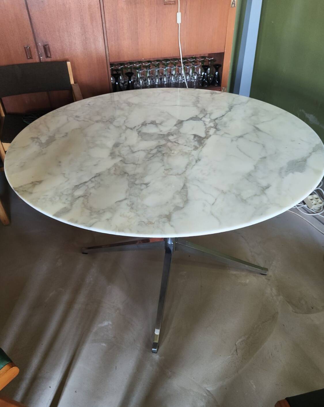 Table Florence Knoll, 1m37, ronde | Selency