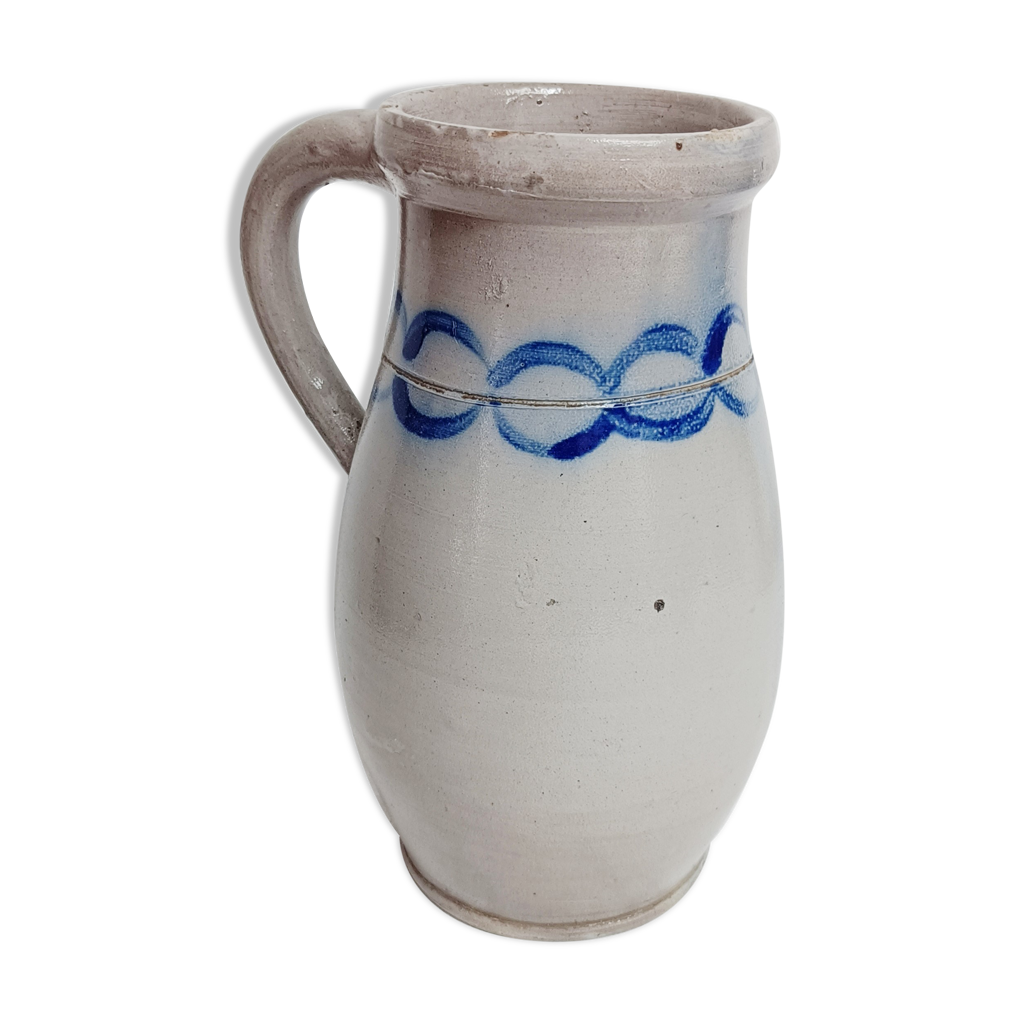 Pichet, vase en grès bleu | Selency