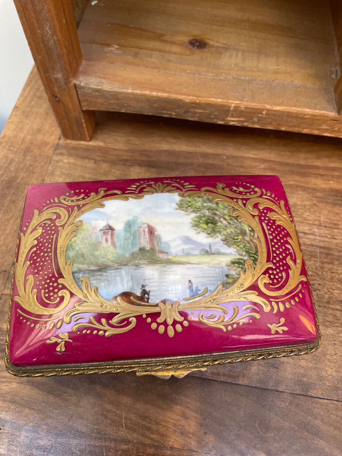 Boîte à bijou porcelaine Jules Tiélès | Selency