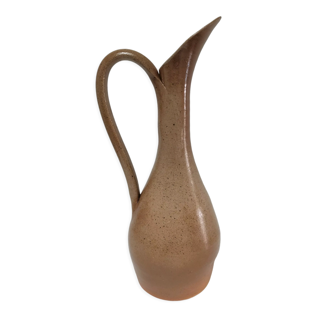 Pichet grès XL années 70 hauteur 40 cm | Selency