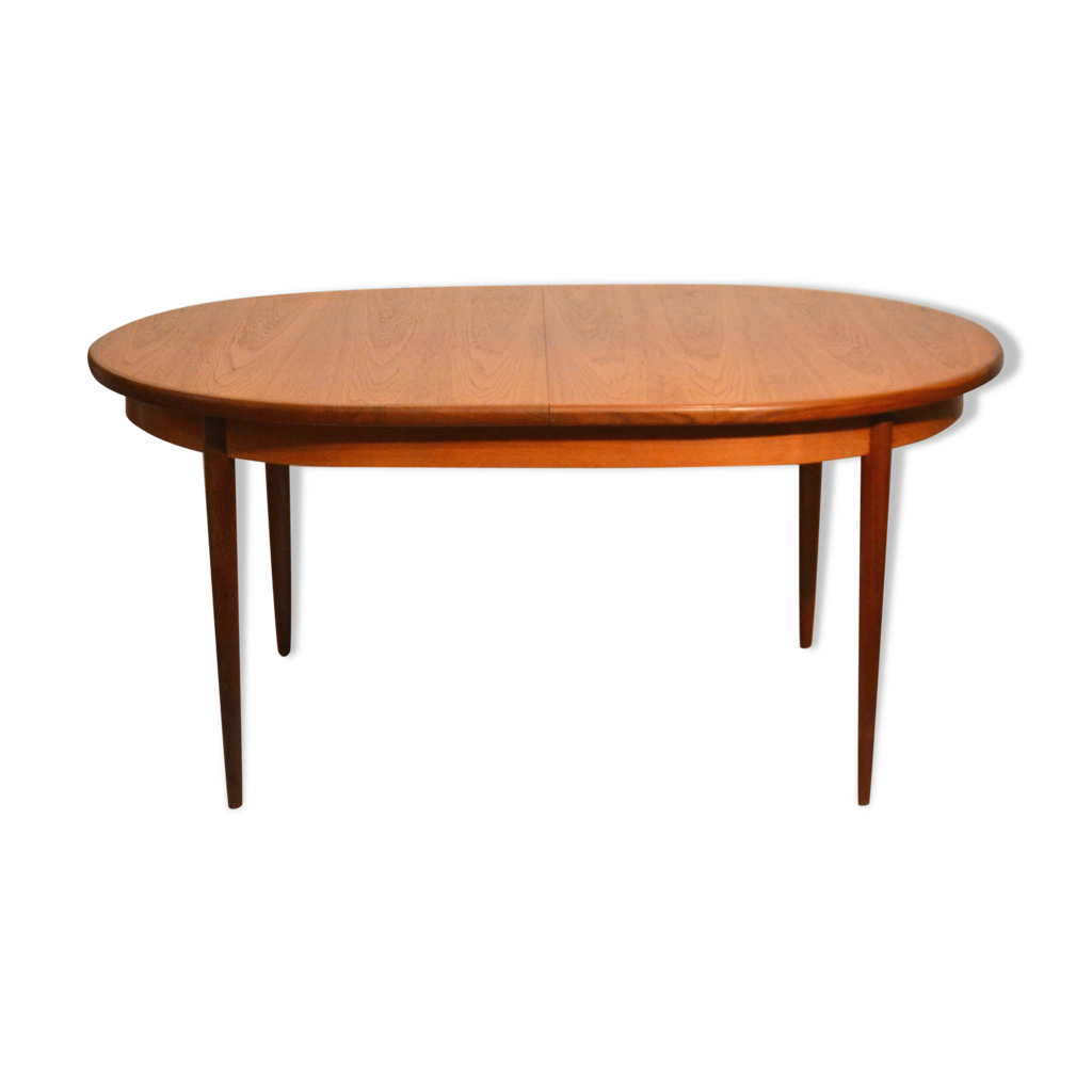 Table ovale scandinave extensible en teck de GPlan | Selency
