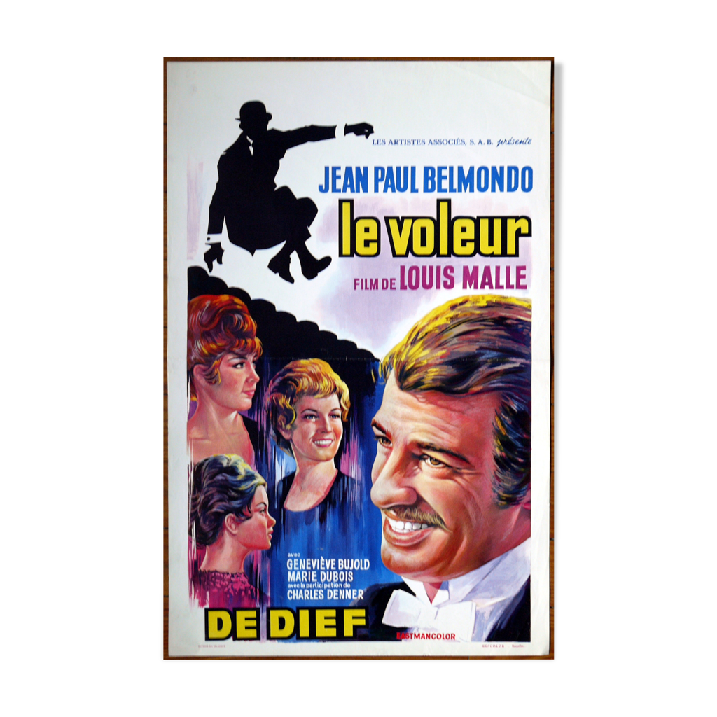 Affiche de cinéma originale - Le voleur - Belmondo | Selency