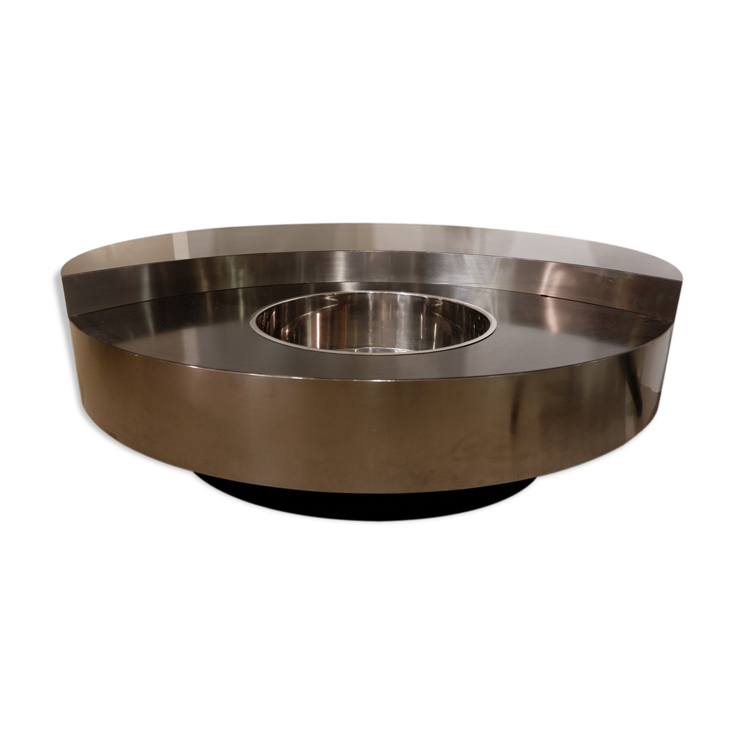 Table basse ronde tournante Mario Sabo | Selency