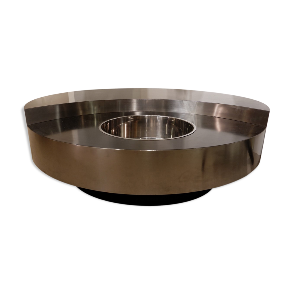 Table basse ronde tournante Mario Sabo | Selency