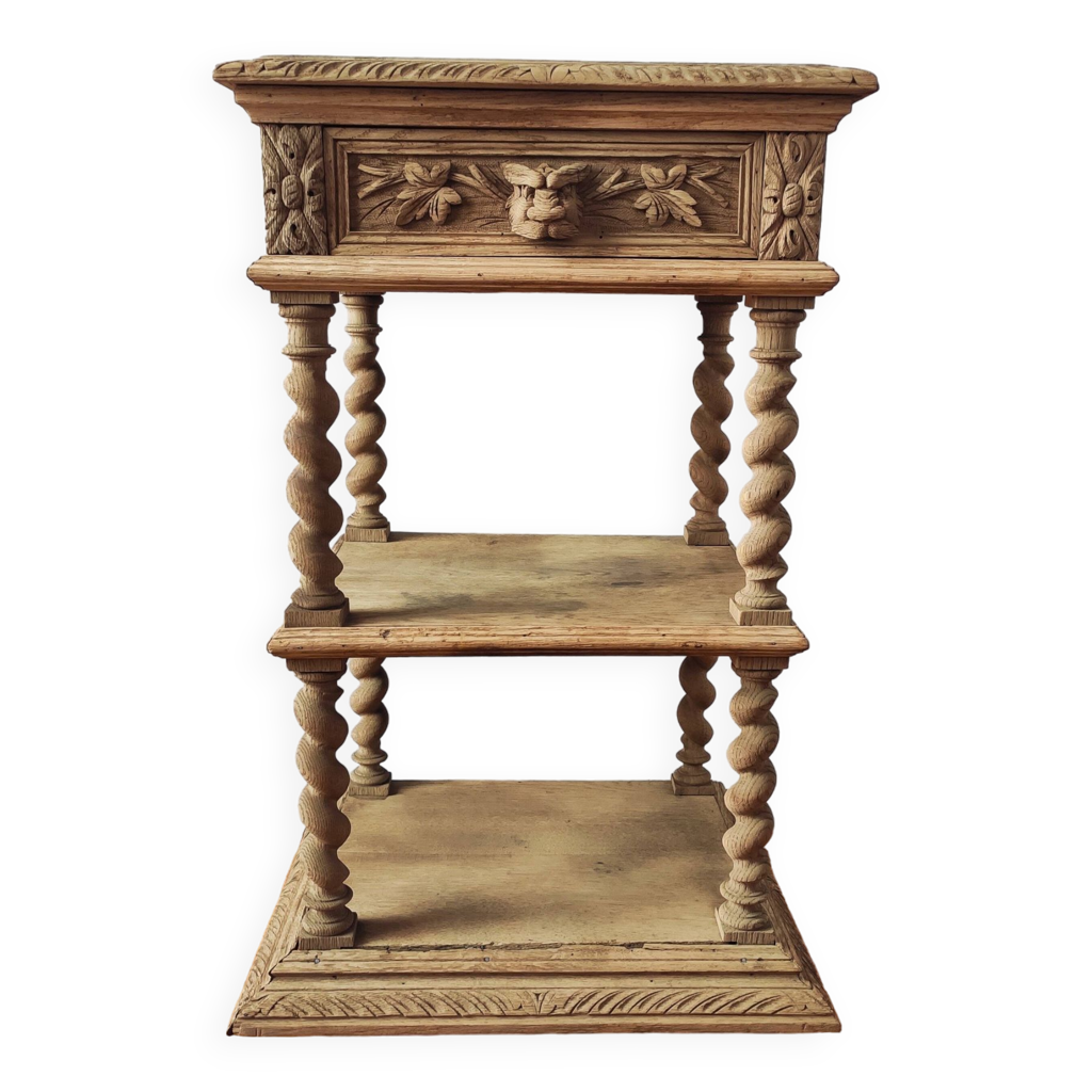 Ancienne console chêne massif style Louis XIII | Selency