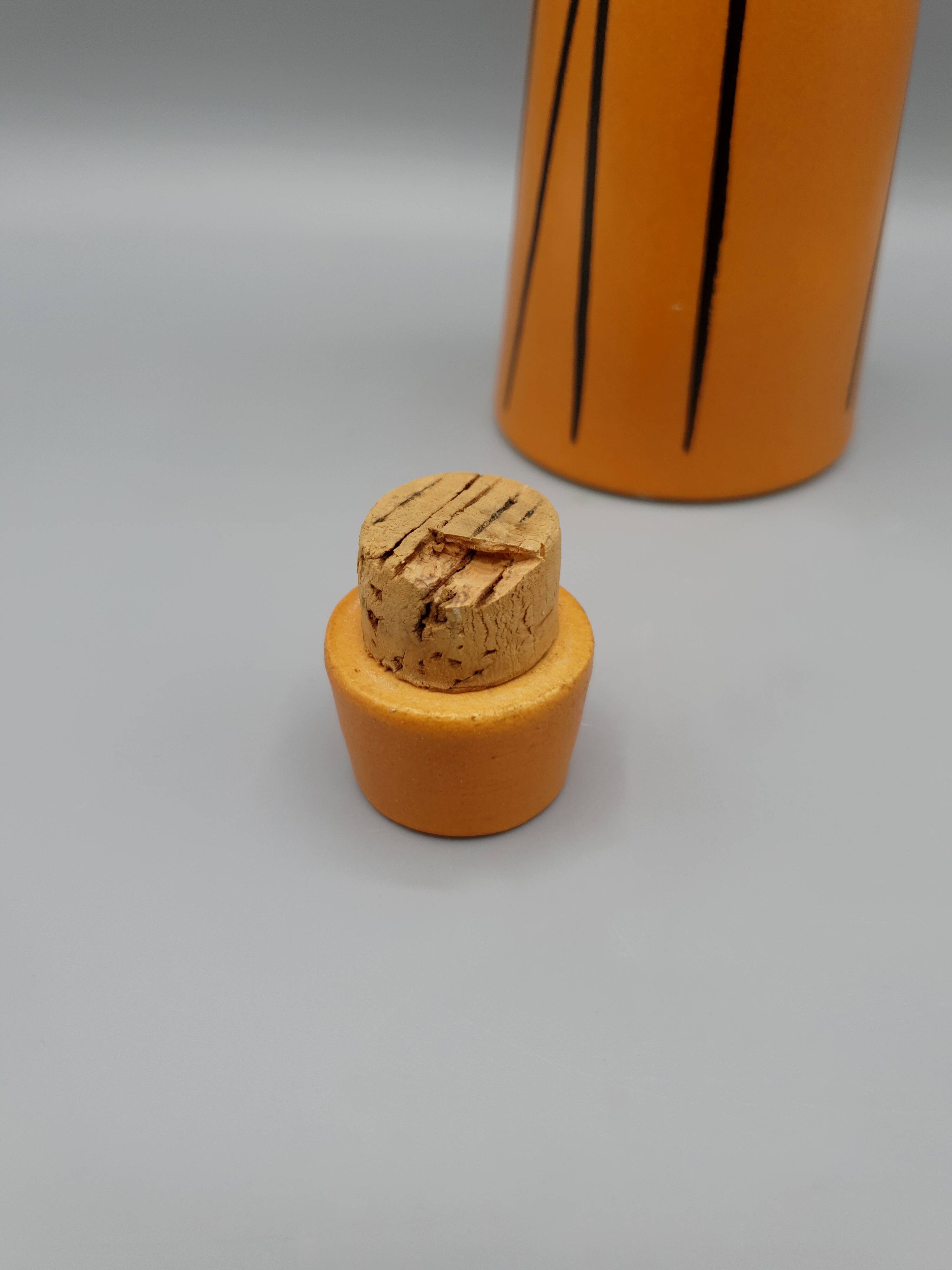 Bouteille à liqueur en céramique Denise & Gilbert Orlat, années 1970 ...