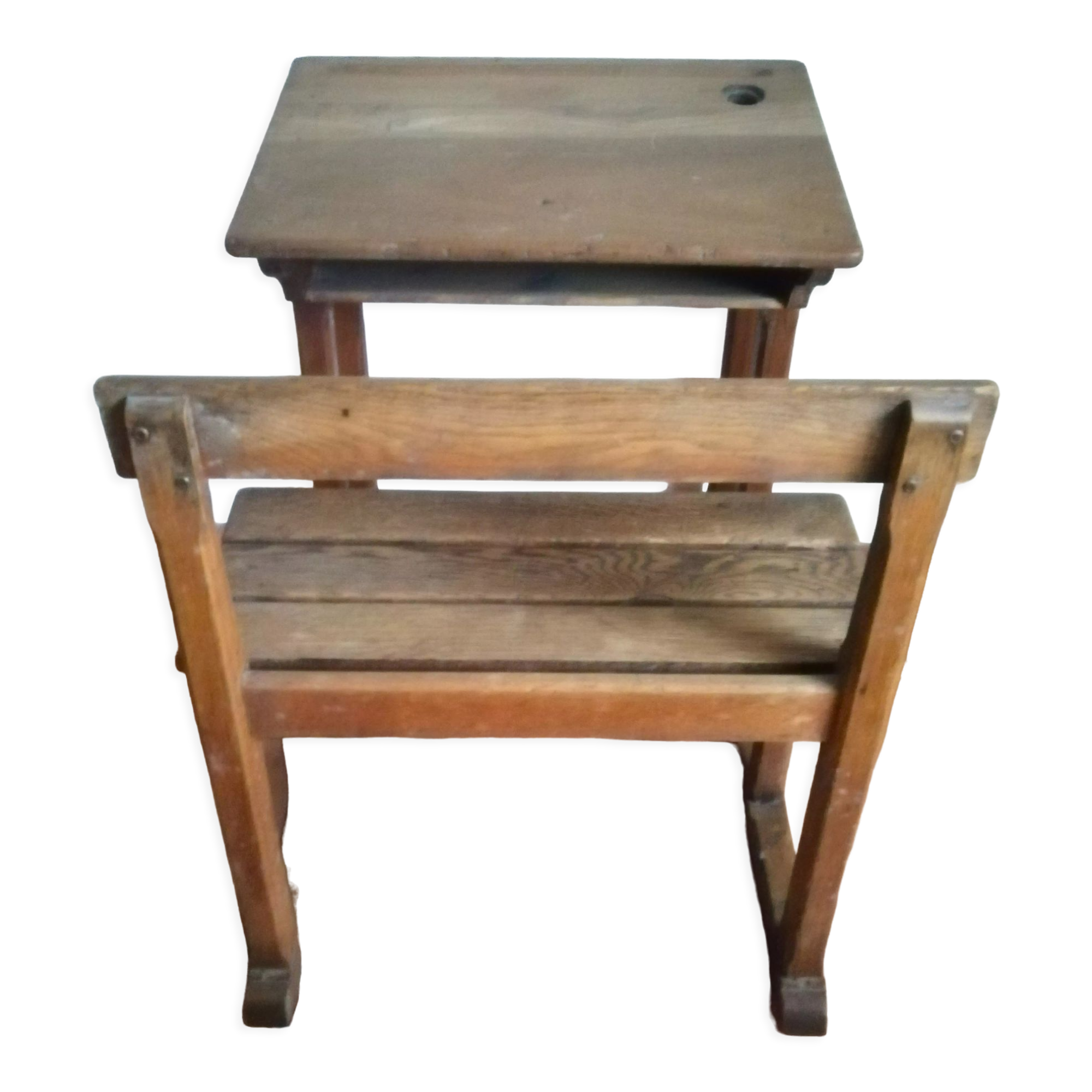 Pupitre Ecolier Ancien 1 Place
