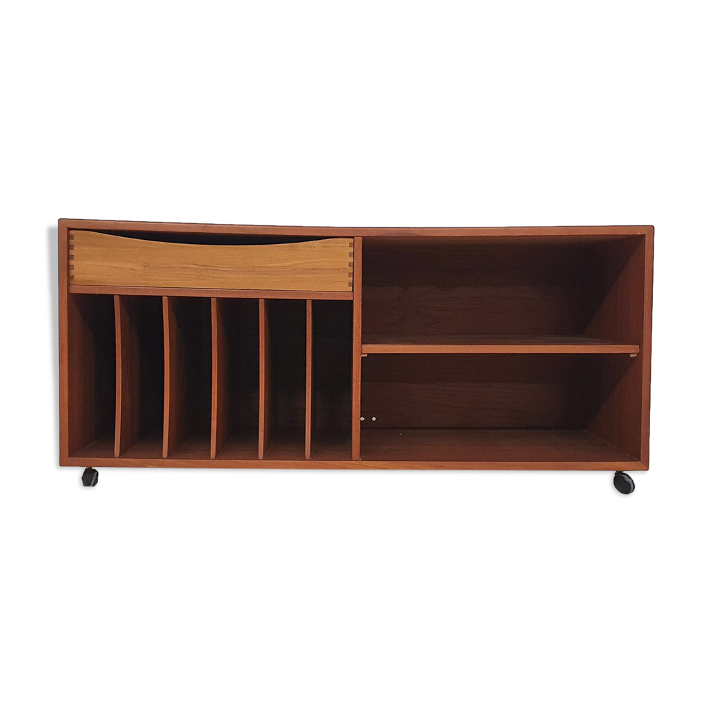 Buffet pour tourne-disques scandinave en teck, Danemark des années 1960 ...