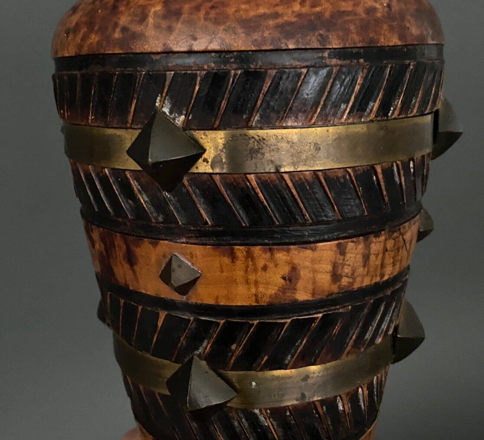 Art deco vase in carved wood 1930 by j. perard | Selency