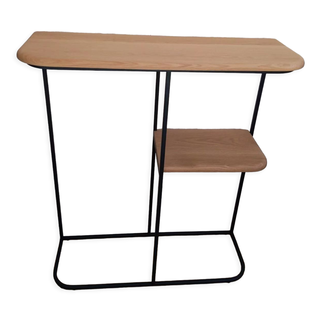 Console design chêne & métal | Selency