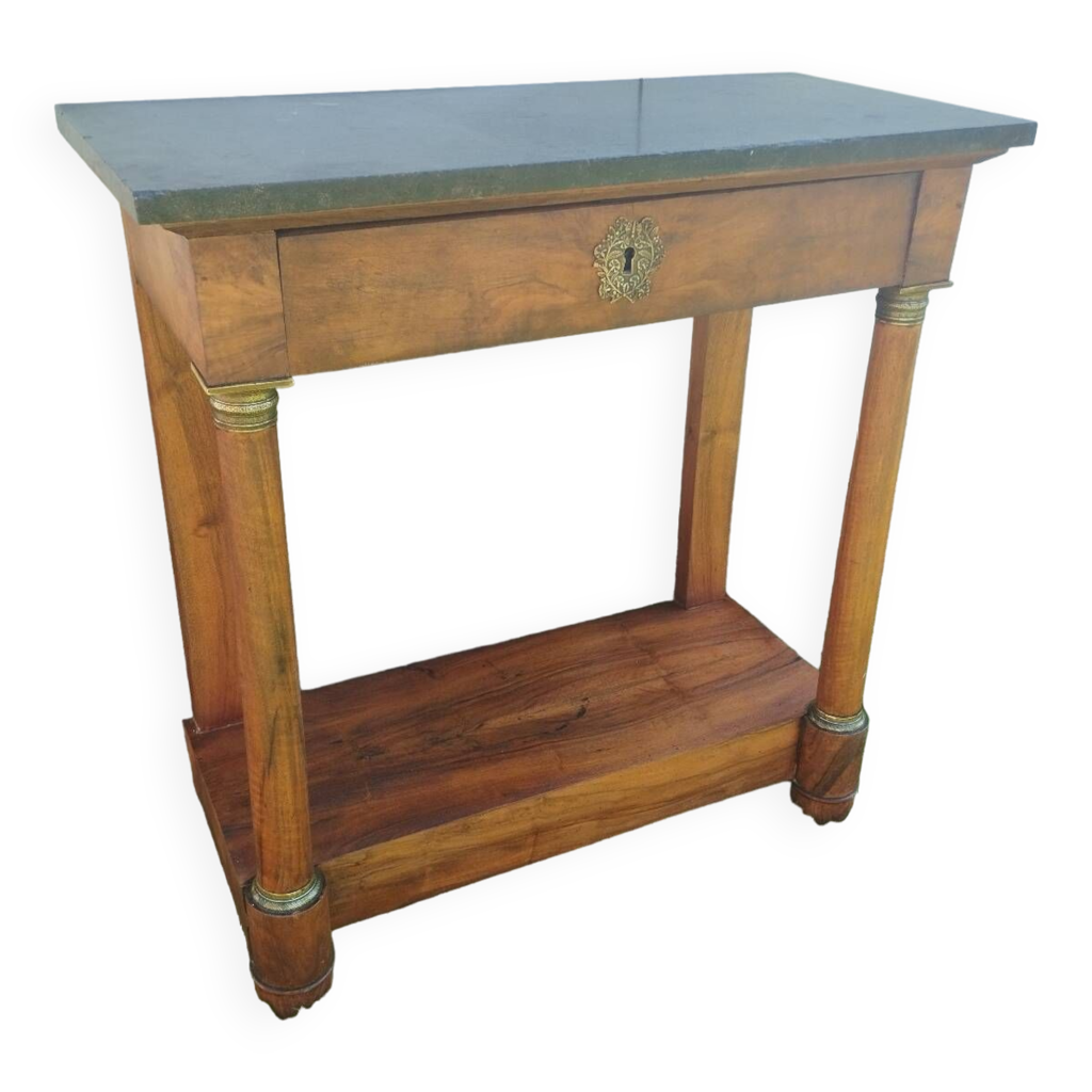 Console époque Empire, plateau en marbre | Selency