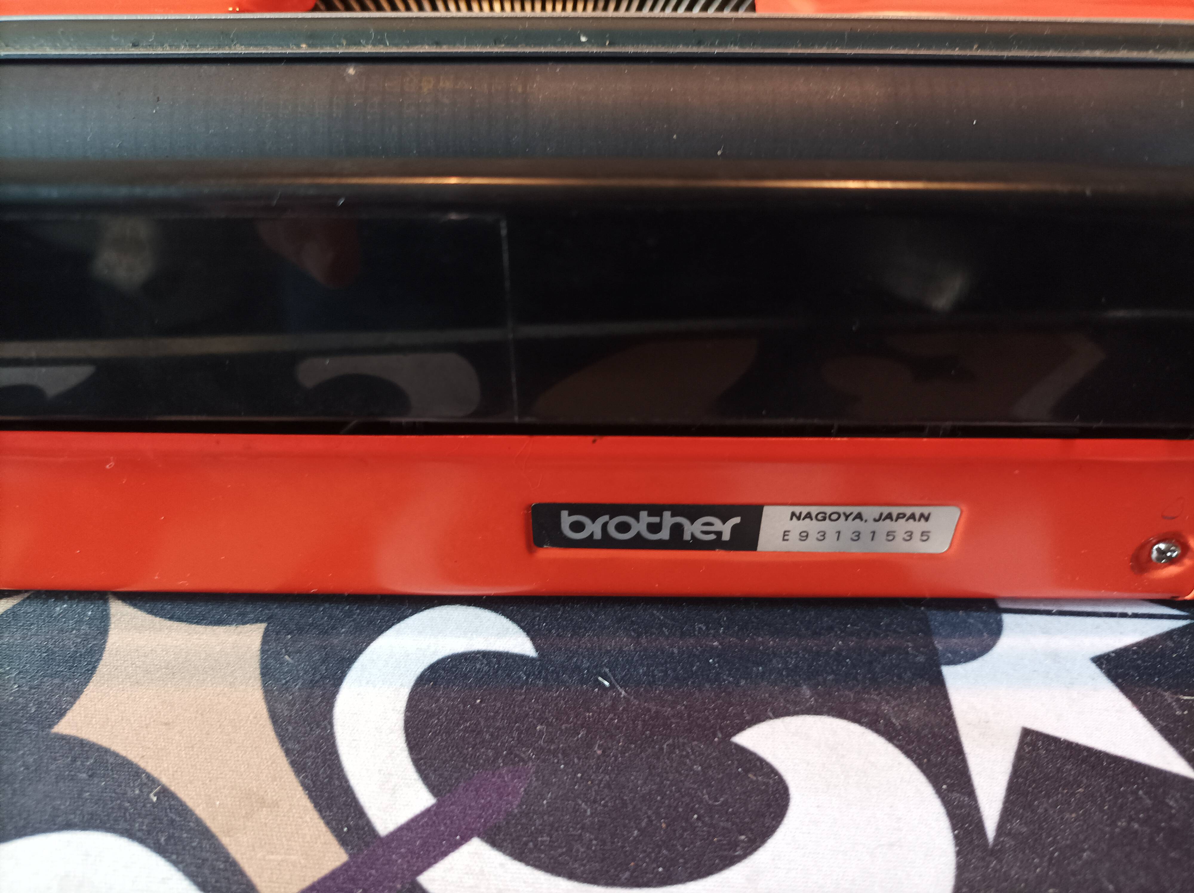 Machine à écrire Brother 210 orange Vintage | Selency