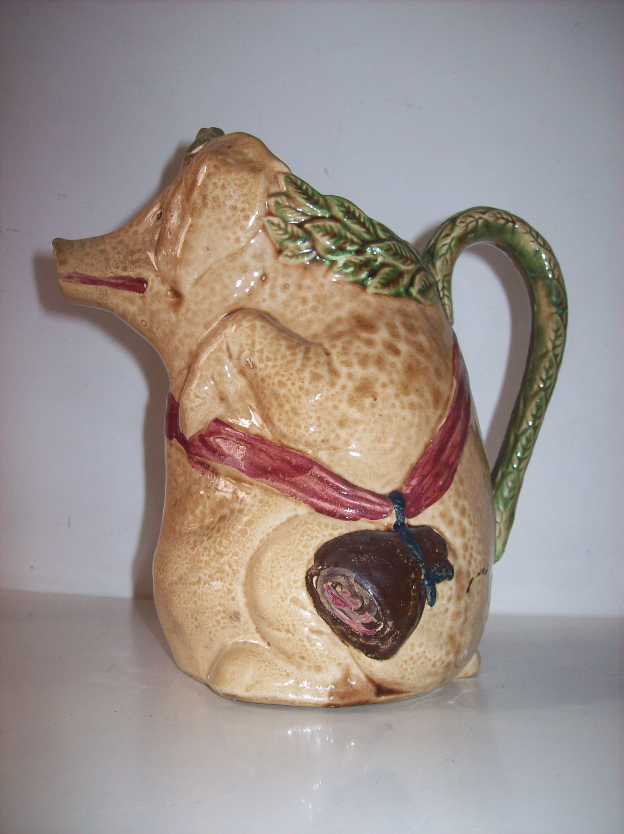 Pichet cochon en barbotine | Selency