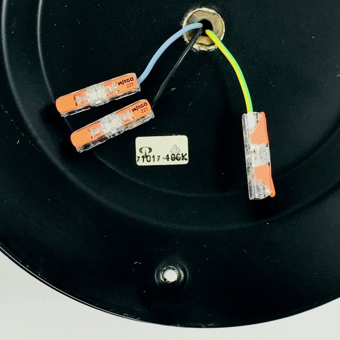 Ensemble de plafonniers et de deux appliques murales en verre Space Age « Wave », années 1970 ...