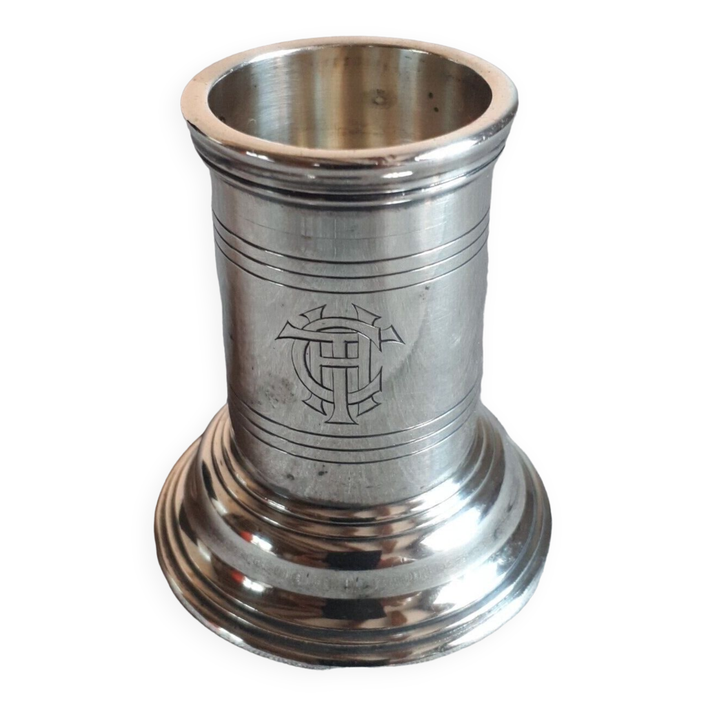 Pot en métal argenté Christofle poinçon balance argenterie | Selency