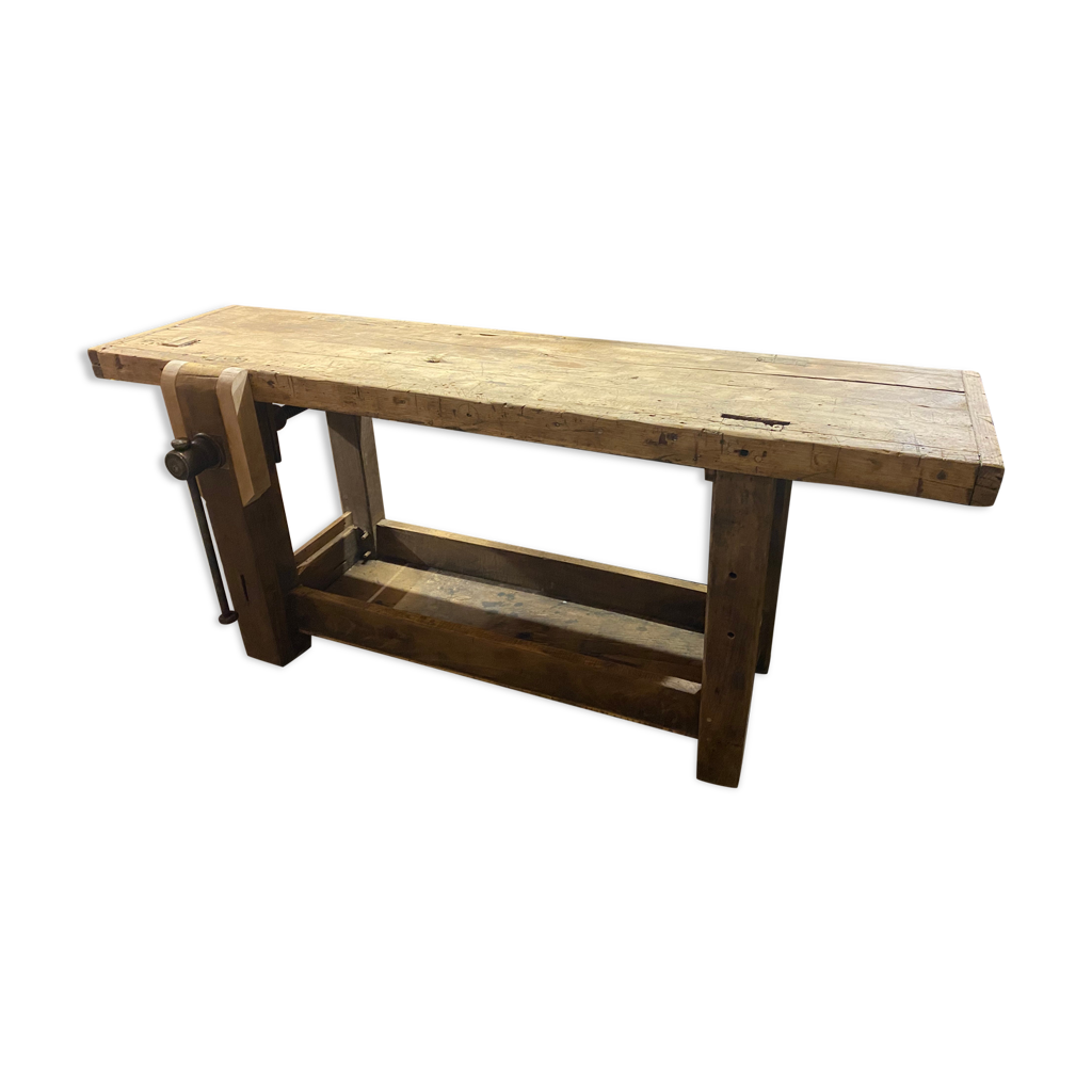 Ancien établi menuisier rénové | Selency