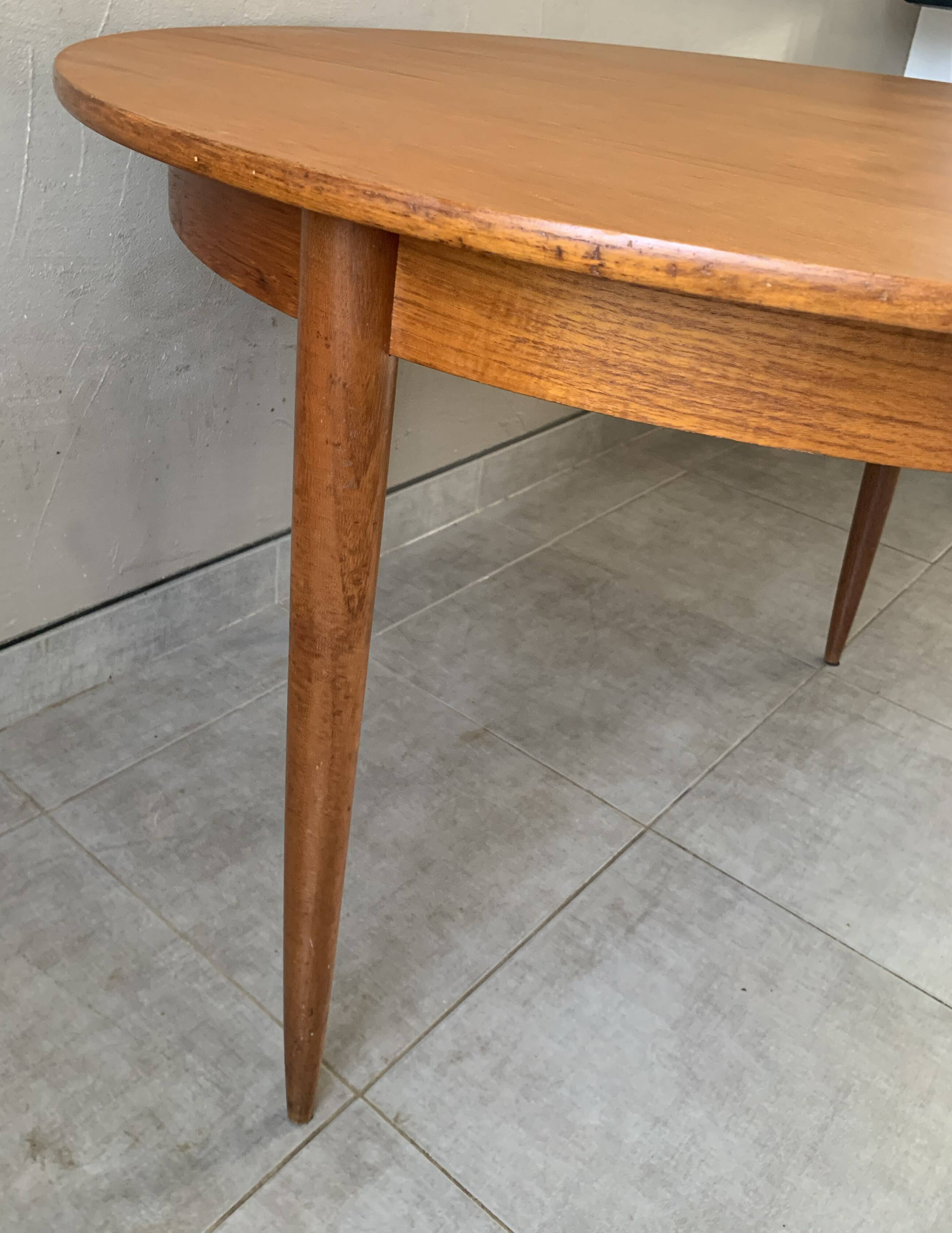 Table scandinave vintage des années 60 extensible avec rallonge ...