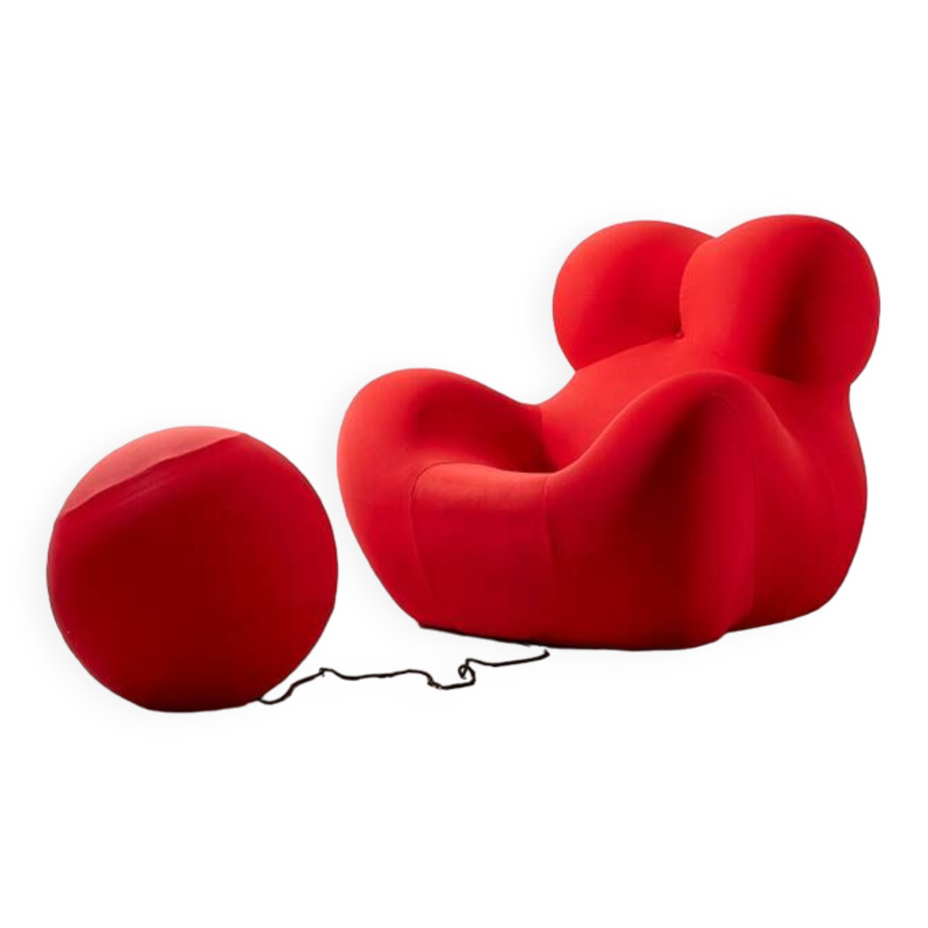 Gaetano Pesce Big Mama / Up5 + Up6 Lounge Chair + Ottoman for B7B ...