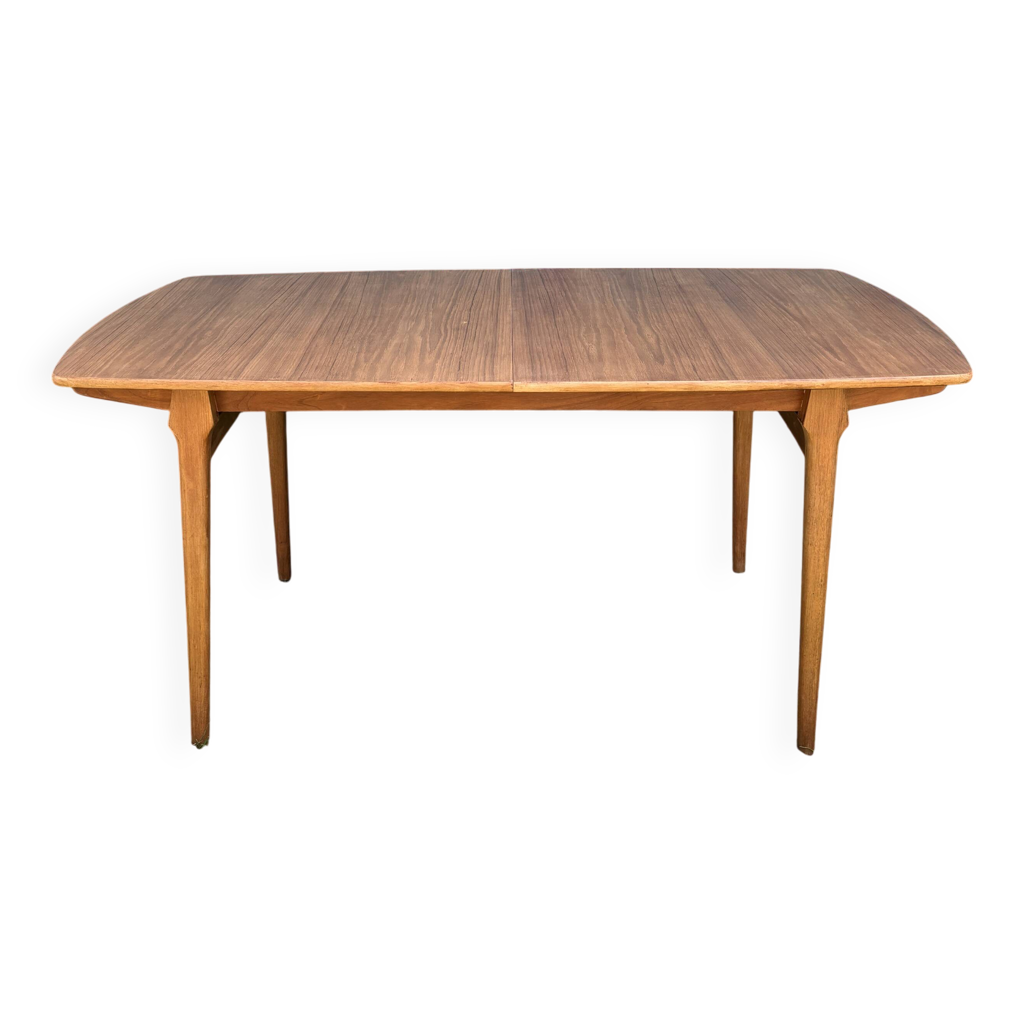 Table à manger scandinave teck extensible 1960 vintage | Selency