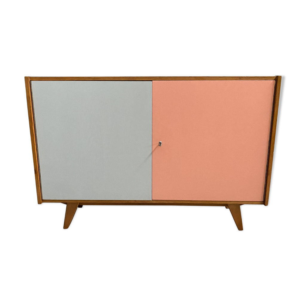 Enfilade rose Jiri Jiroutek 2 portes modèle U450-dub années 1960 | Selency