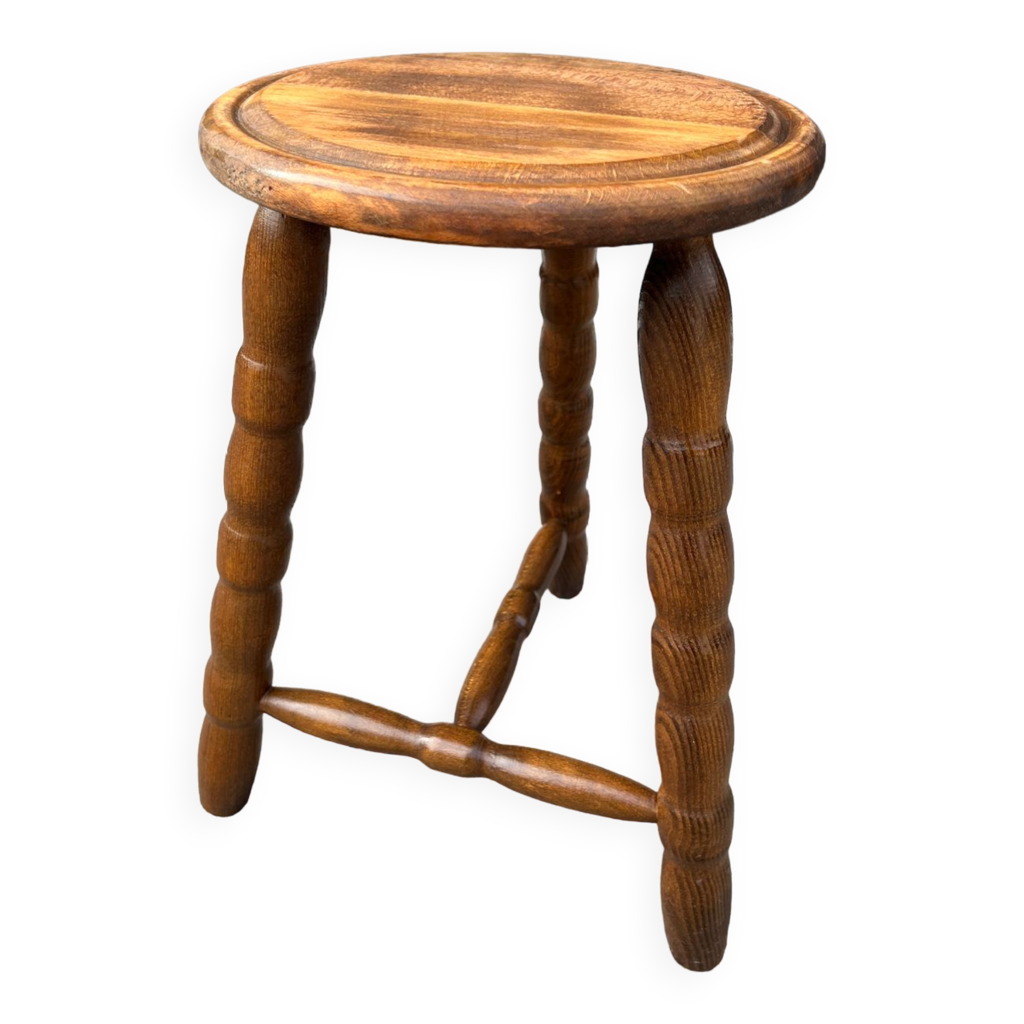Tabouret tripode en bois | Selency