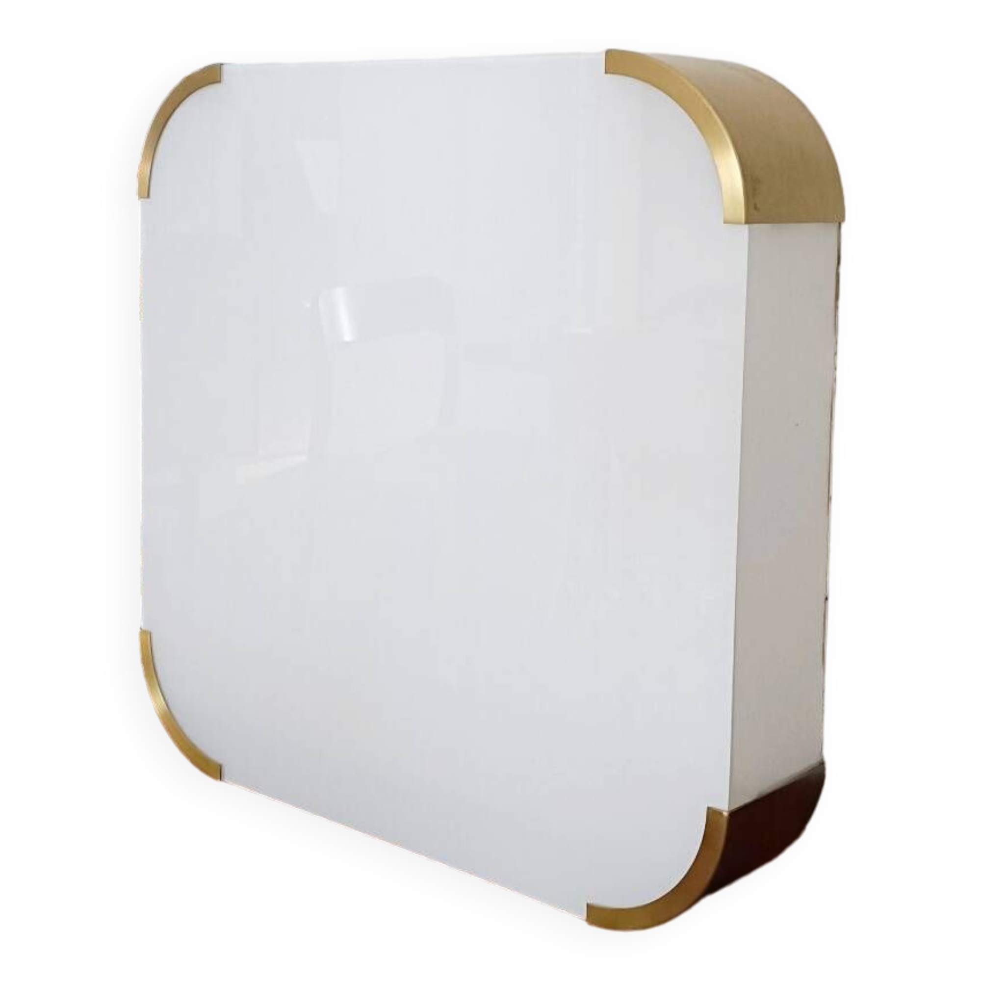 Grand Plafonnier 2067 Jean Perzel en verre | Selency