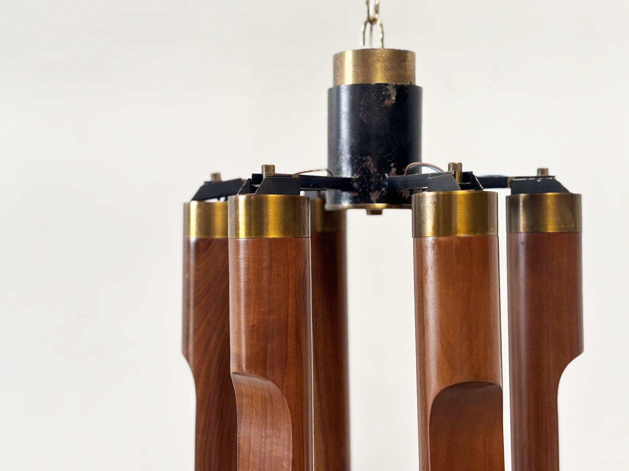 Chandelier "Marziale" italien par Angelo Brotto pour Esperia | Selency