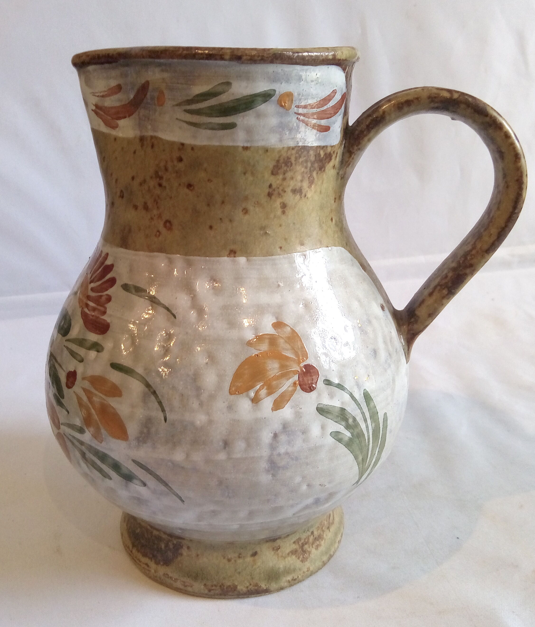 Pichet breton à fleurs de Keraluc Quimper | Selency