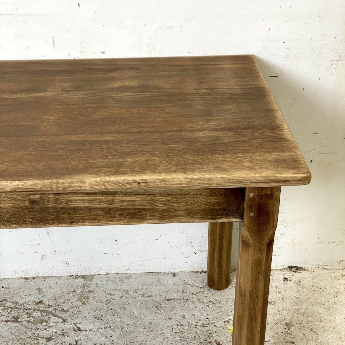 Table de réfectoire vintage 1960 chêne massif | Selency