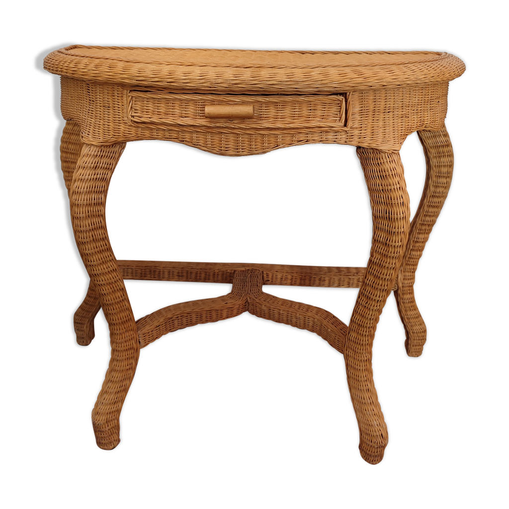 Coiffeuse console en rotin | Selency