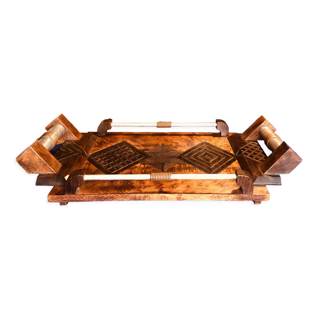 Plateau en bois Art déco J.Perard | Selency