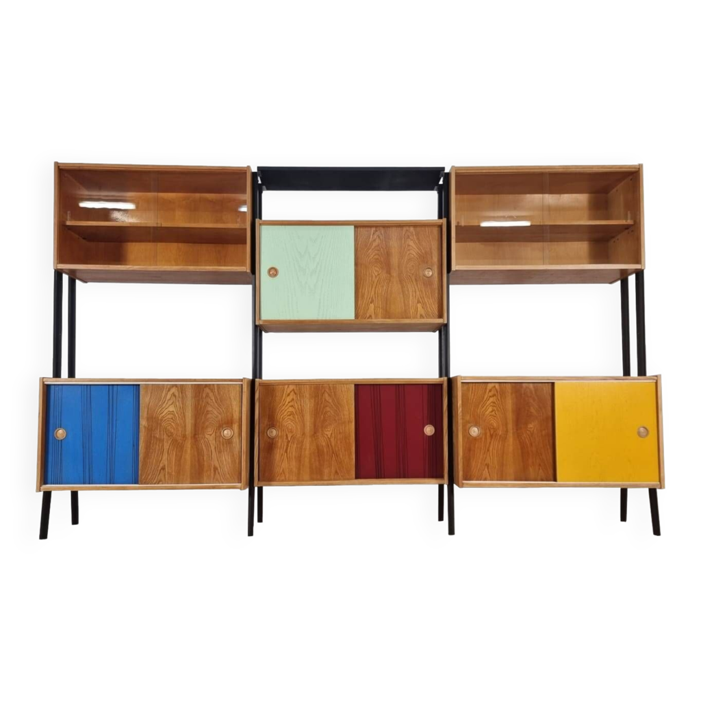 Vintage Modular Wall Unit, 1970s, Set of 3 | Selency