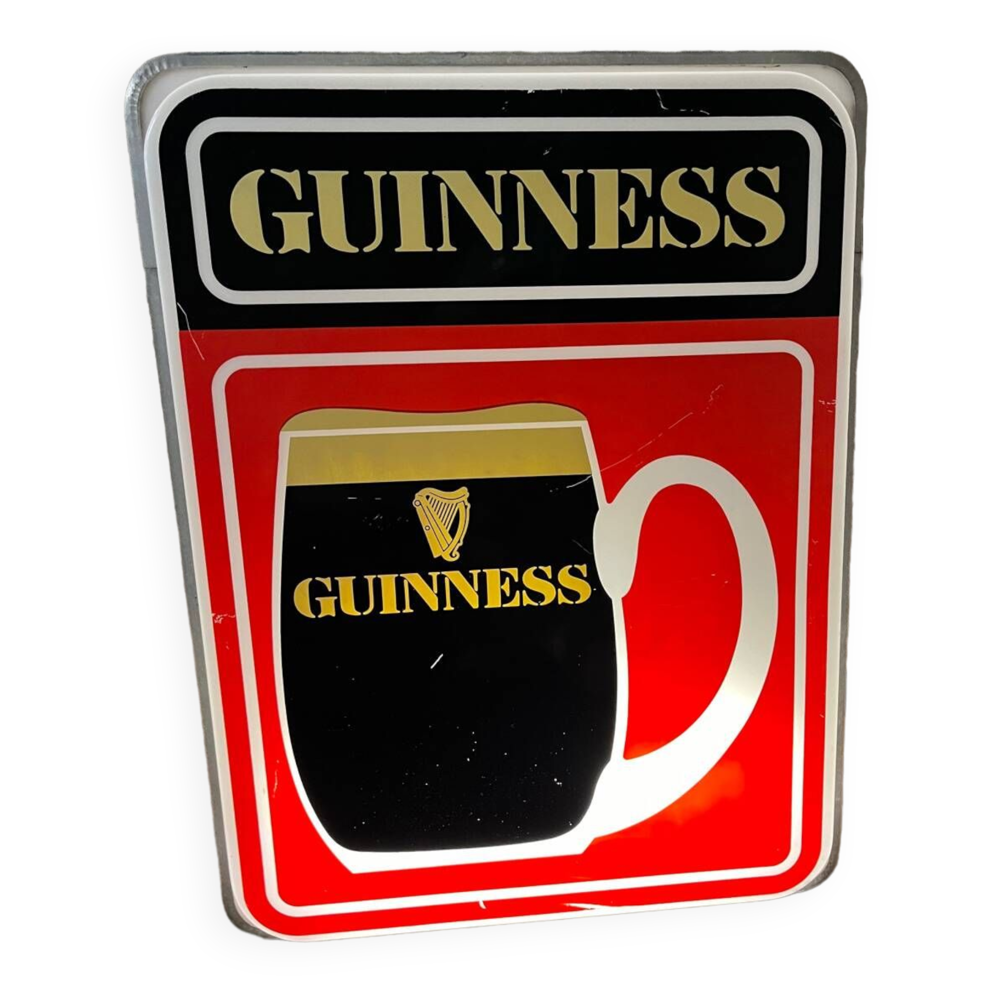 Enseigne publicitaire guinness vintage 1981 | Selency