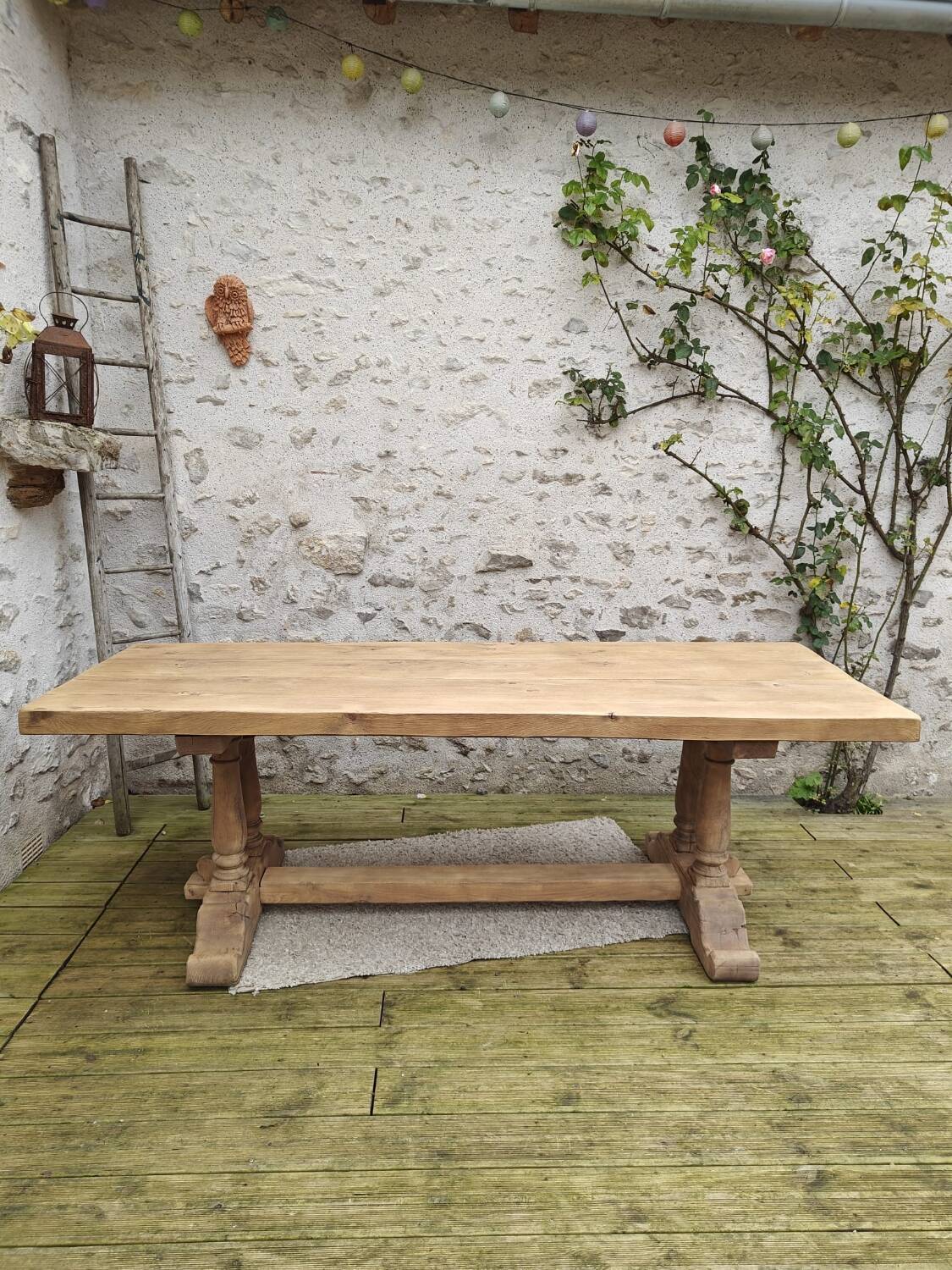 Table de ferme monastère en chêne | Selency