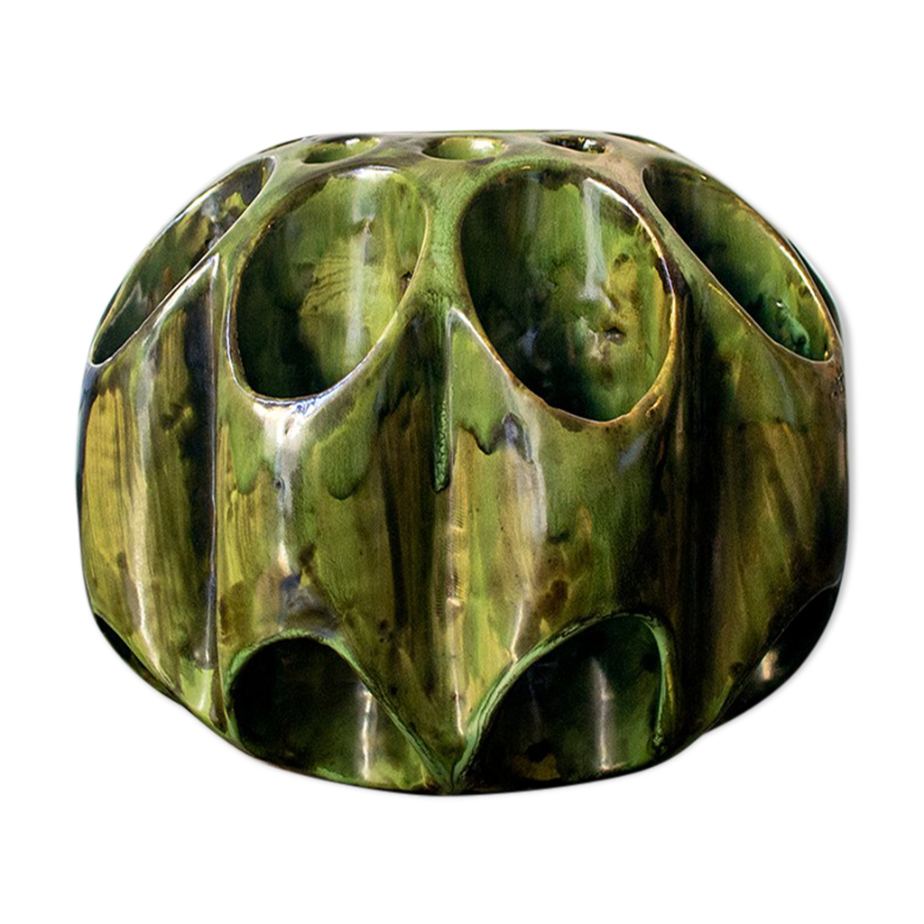 Vase en céramique par Vladimir Pecic Zagreb Année 1973 | Selency
