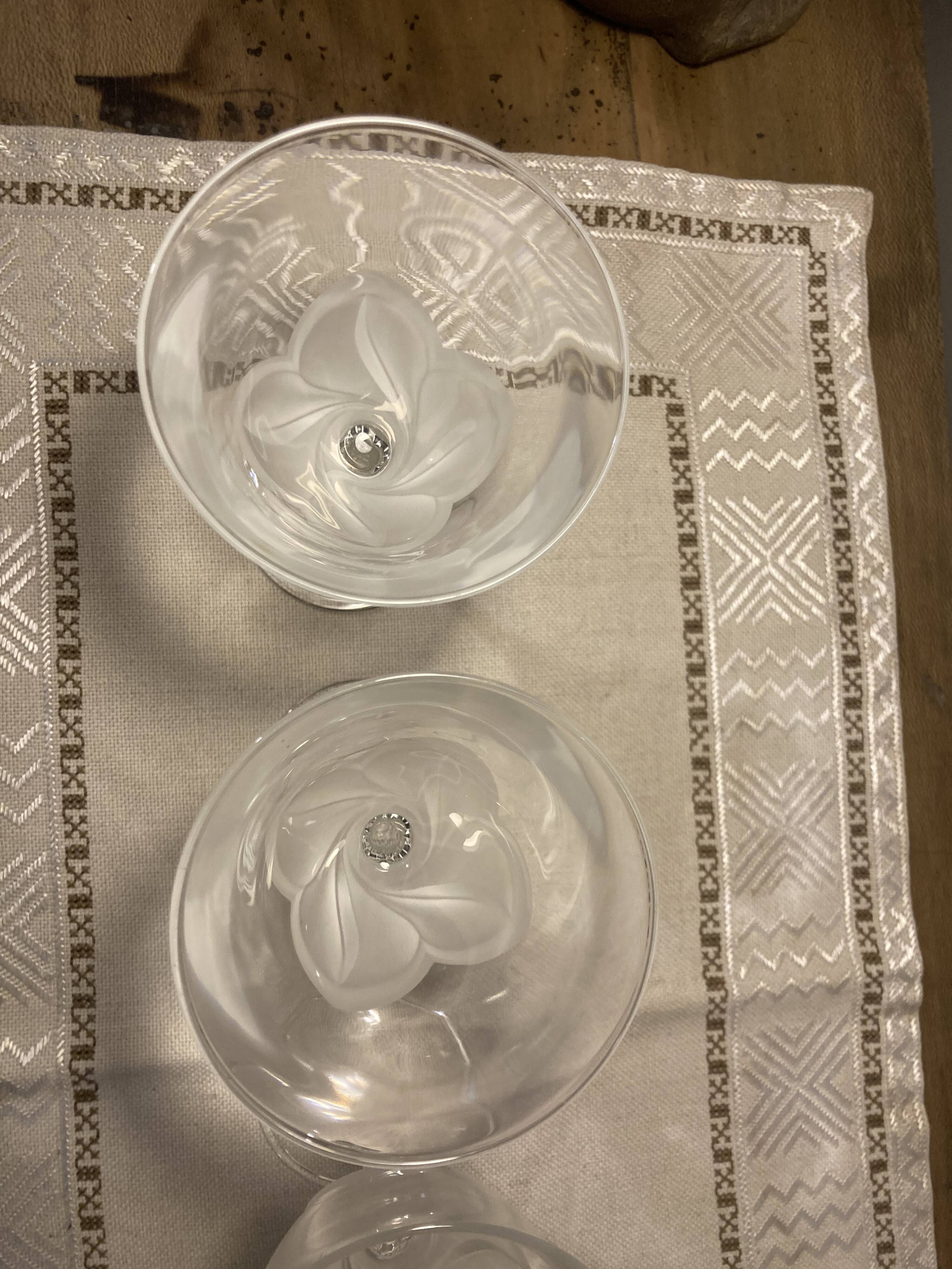 Superbe verre en cristal j g durand d’arqués, vintage | Selency