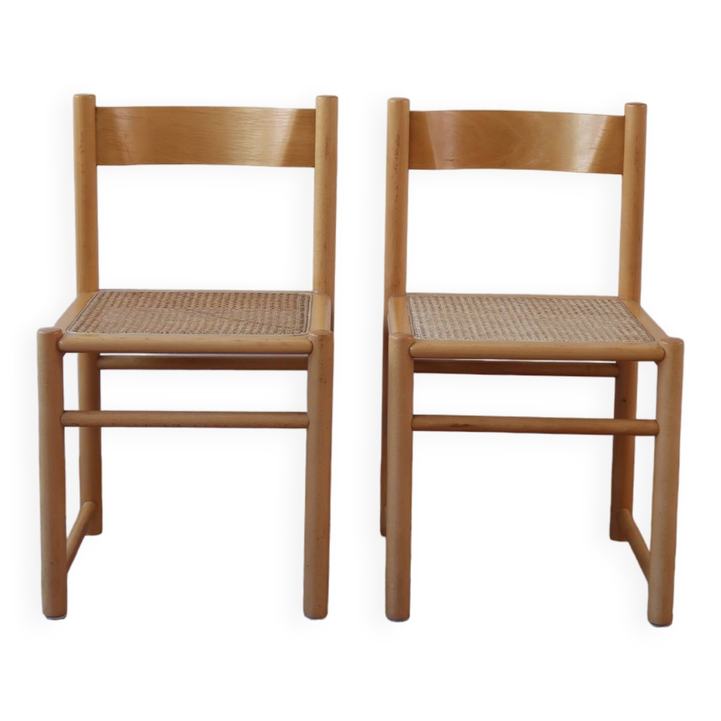Paire de chaises cannées | Selency
